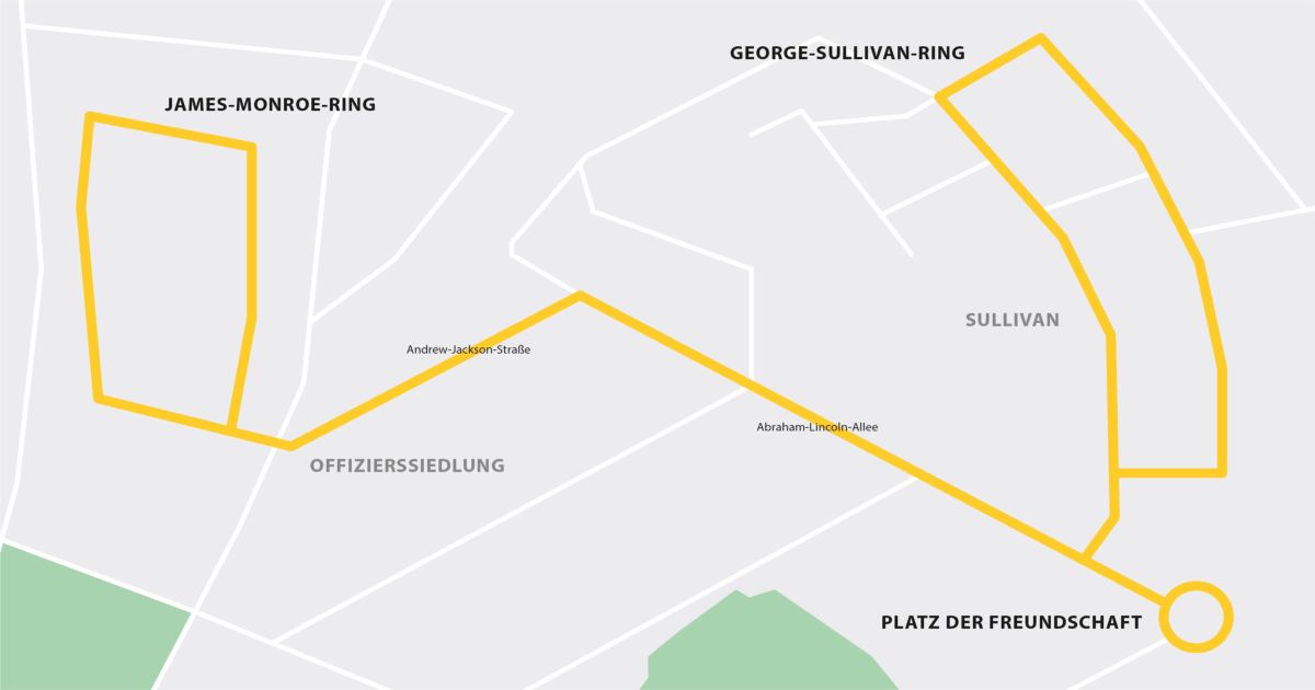 Planned RABus route in Mannheim. - ZF