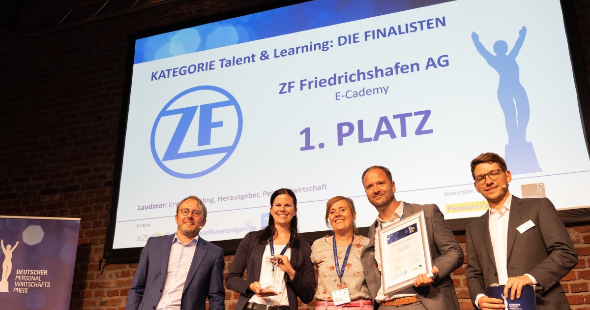 ZF erhält Preis für Qualifizierungsinitiative E-Cademy - ZF