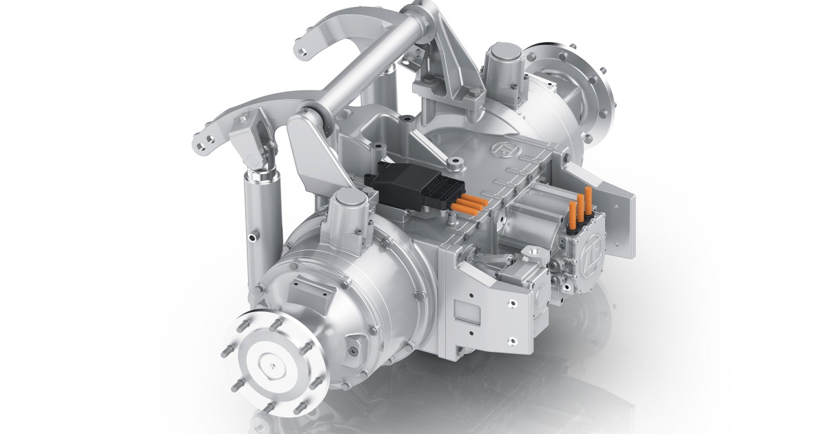 ZF eTERRADRIVE transaxle for fully electric vehicles - ZF