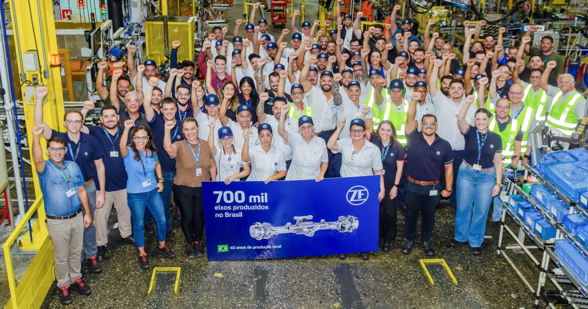 A ZF atinge a marca de 700 mil eixos produzidos no Brasil - ZF