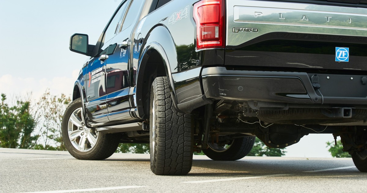Äußerst manövrierfähig: Versuchsträger mit der Hinterachslenkung Active ...